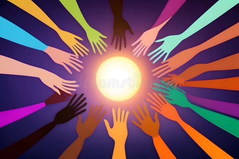 Diversity and Inclusion in Abstract Forms Stock Illustration ...