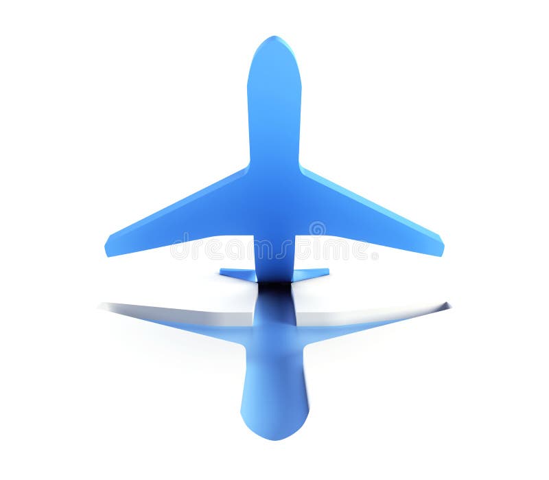 Symbolic airplane take off stock illustration. Illustration of ...