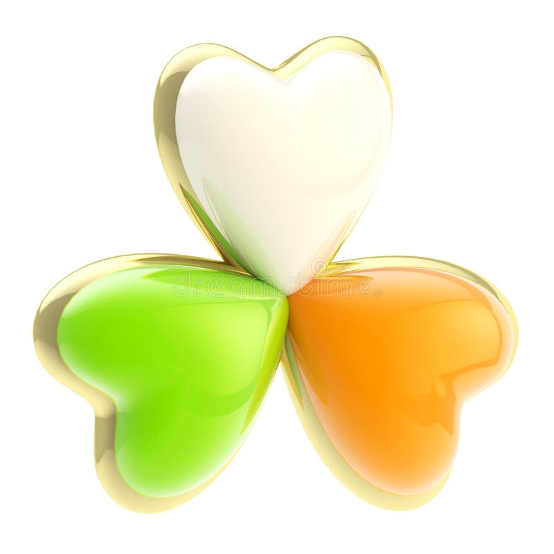 Symbolic Clover Leaf Symbol Isolated Stock Illustration - Illustration ...