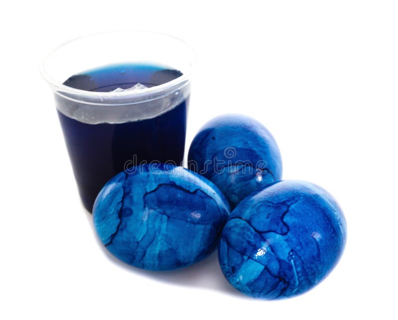 White Eggs with Liquid Color Stripes Template Easter Stock Photo ...