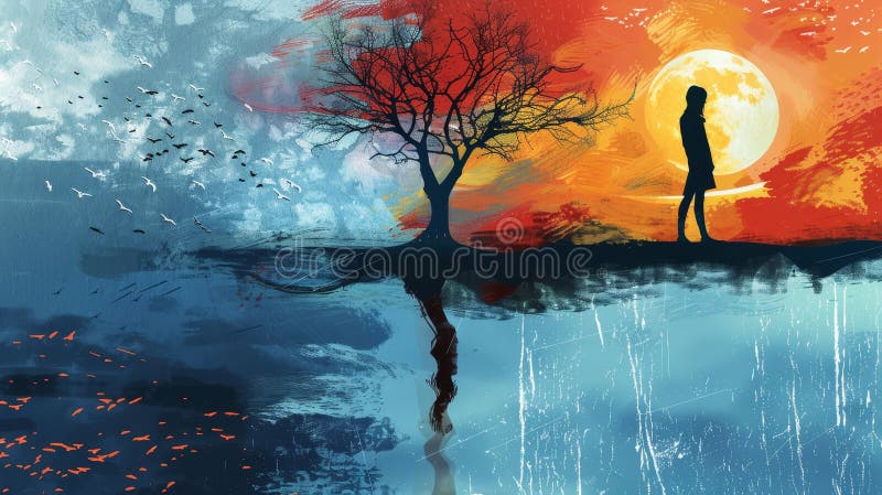 Symbolic Depiction of Overcoming Trauma Transitioning from Struggle To ... Symbolic Depiction of Overcoming Trauma Transitioning from Struggle To ...