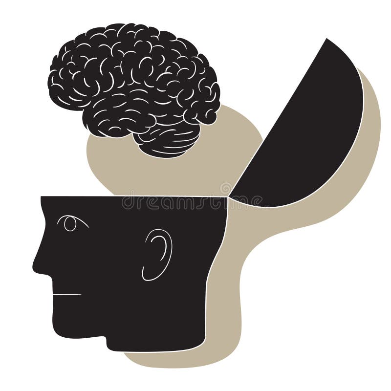 Symbolic Drawing of Head and Knowledge with Culture Stock Vector ...