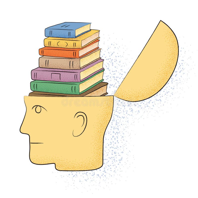 Symbolic Drawing of Head and Knowledge with Culture Stock Vector ...