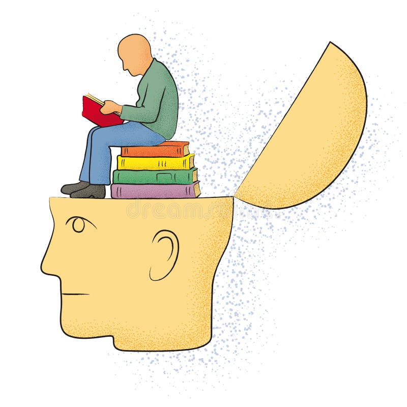 Symbolic Drawing of Head and Knowledge with Culture Stock Vector ...