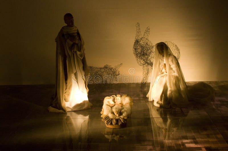 Symbolic Figures and Object in an Art Installation. Contemporary Art ...