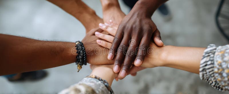 The Symbolic Gesture of Unity among Diverse Hands.AI Generated Image ...