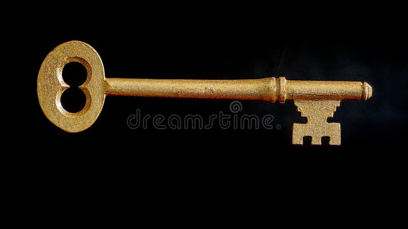 Symbolic Golden Key stock photo. Image of symbolic, icon - 158462226