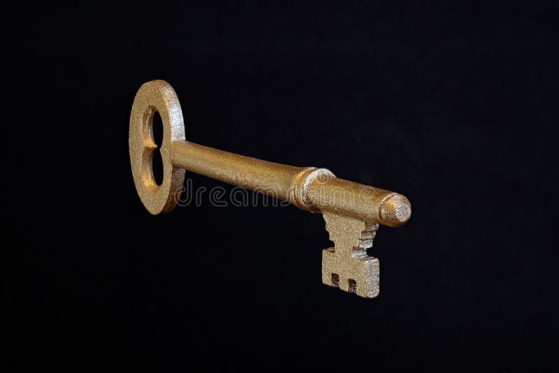 Symbolic Golden Key stock image. Image of sign, solution - 158462273