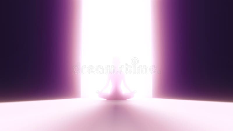 A Symbolic Image of Immersion in the Light of Self-awareness Stock ...