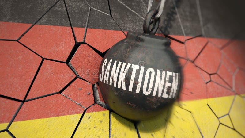 Sanctions that Harm Germany Stock Illustration - Illustration of word ...