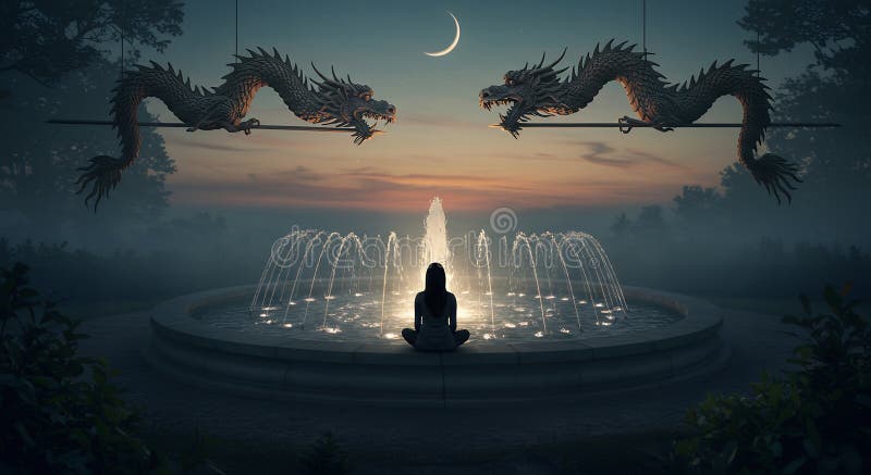 Symbolic Karma Concept Illustration with Circular Design Stock ...