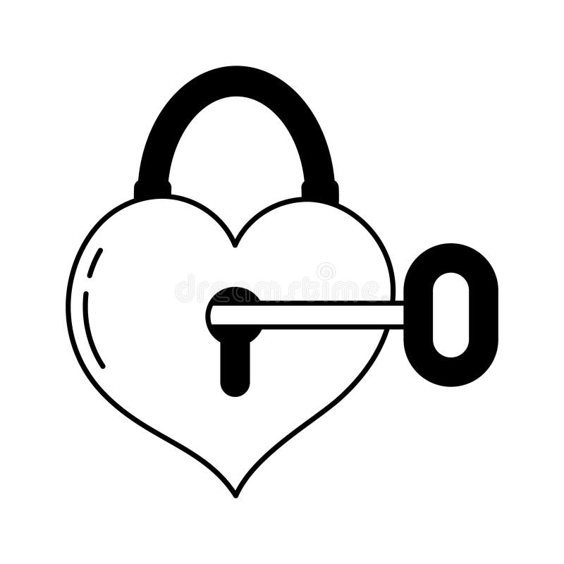 Love Lock stock vector. Illustration of devotion, couple - 336003743