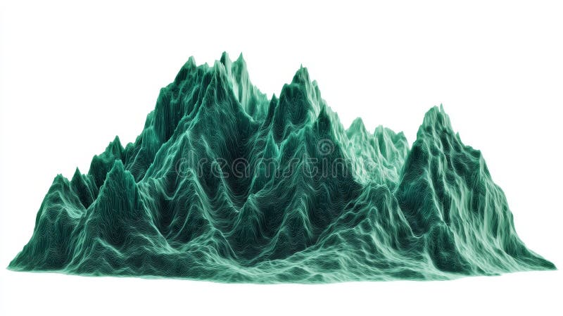 A Symbolic Mountain Chart Showing Patterns in Business and Finance ...