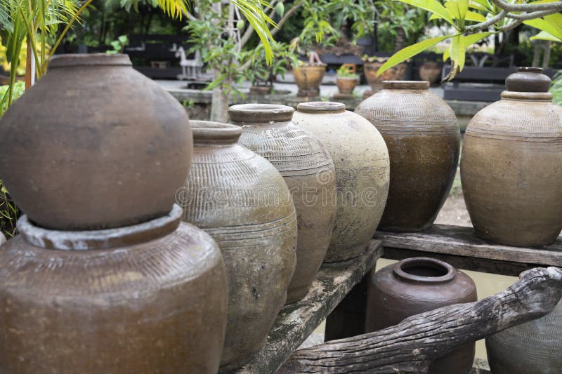 Symbolic Objects of Many Jars Stock Photo - Image of object, ceramic ...