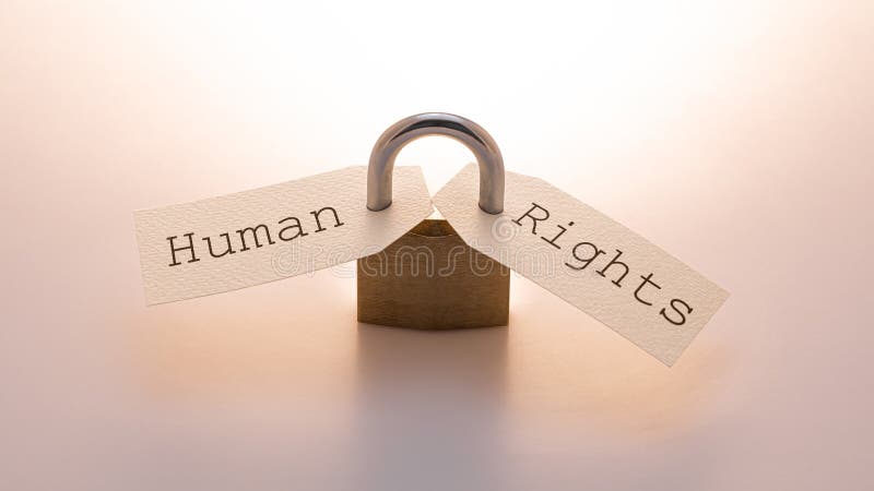 Symbolic Representation of Securing Human Rights with a Padlock Stock ...