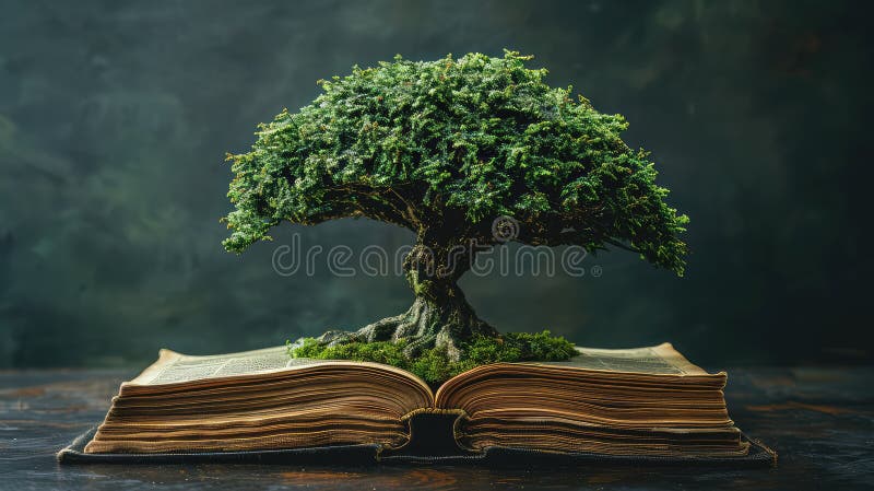 Symbolic Representation of the Tree of Knowledge, Composed of Books ...