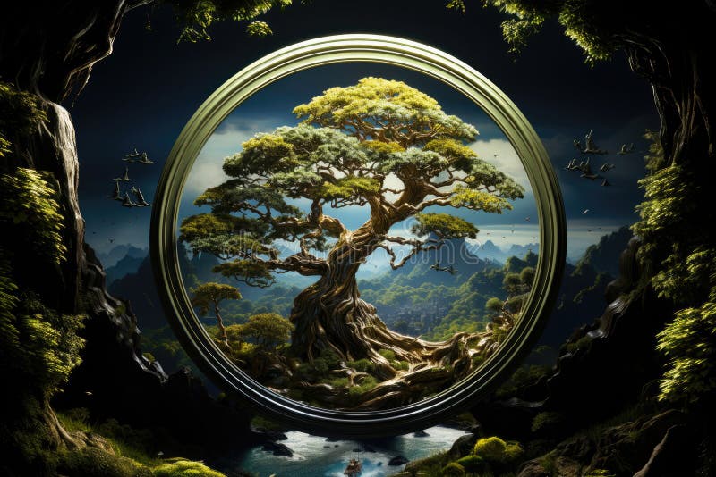 Symbolic Representation of the Tree of Life Stock Illustration ...