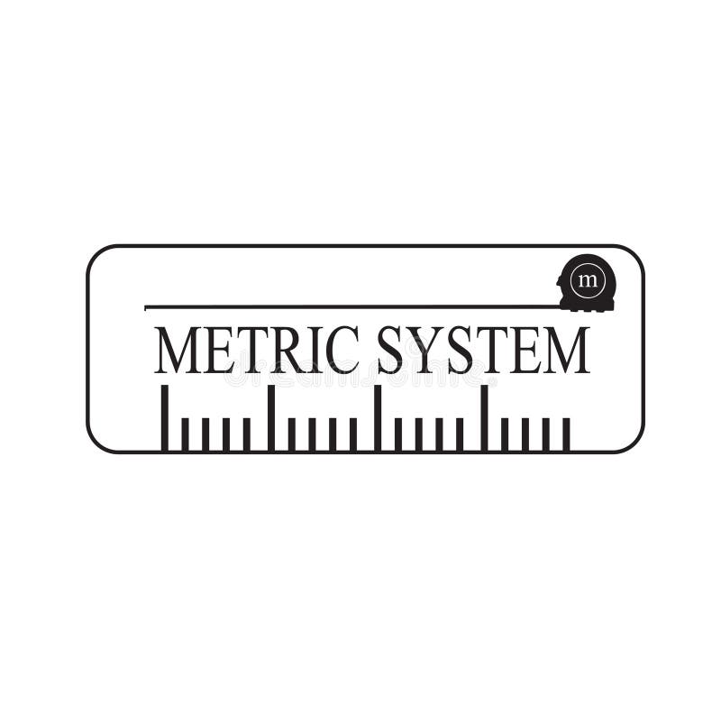 Symbolic Ruler Metric System Stock Vector - Illustration of convenience ...