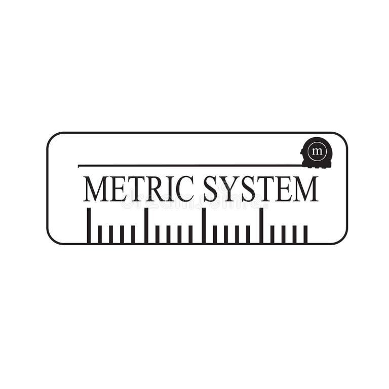 Symbolic Ruler Metric System Stock Vector - Illustration of convenience ...