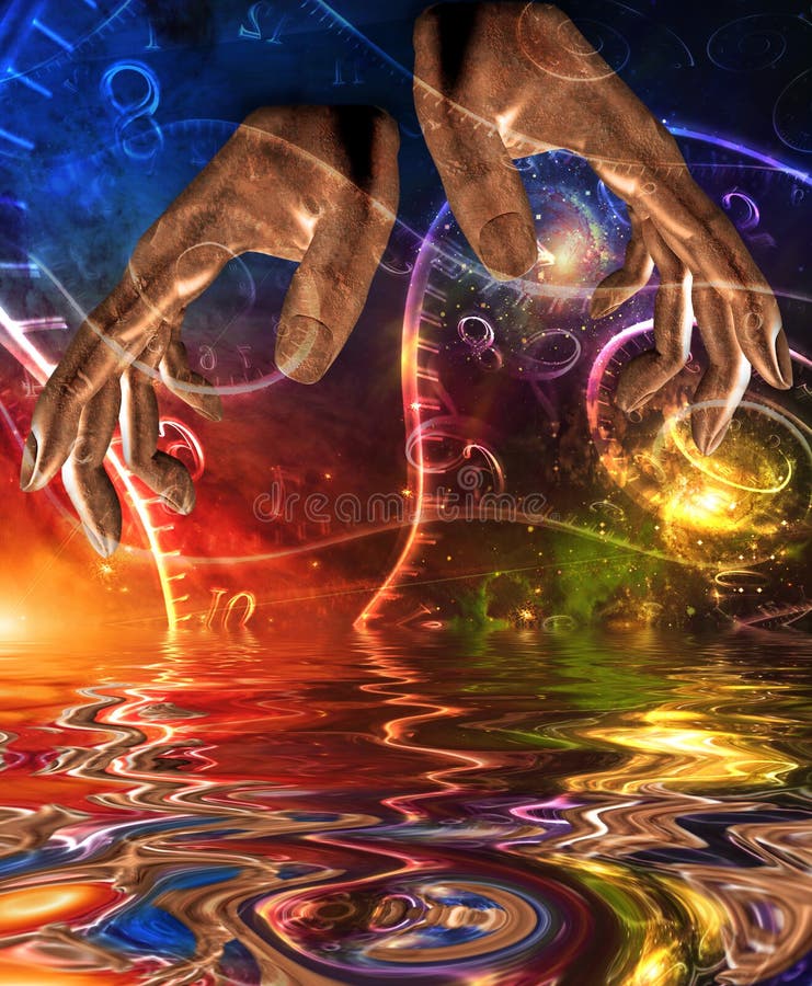 Manipulating time stock illustration. Illustration of change - 67823911