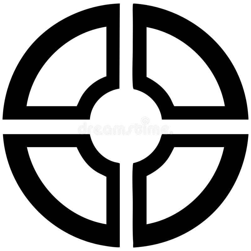 Symbolic Vector Shape Representing Unity and Balance in Design Elements ...