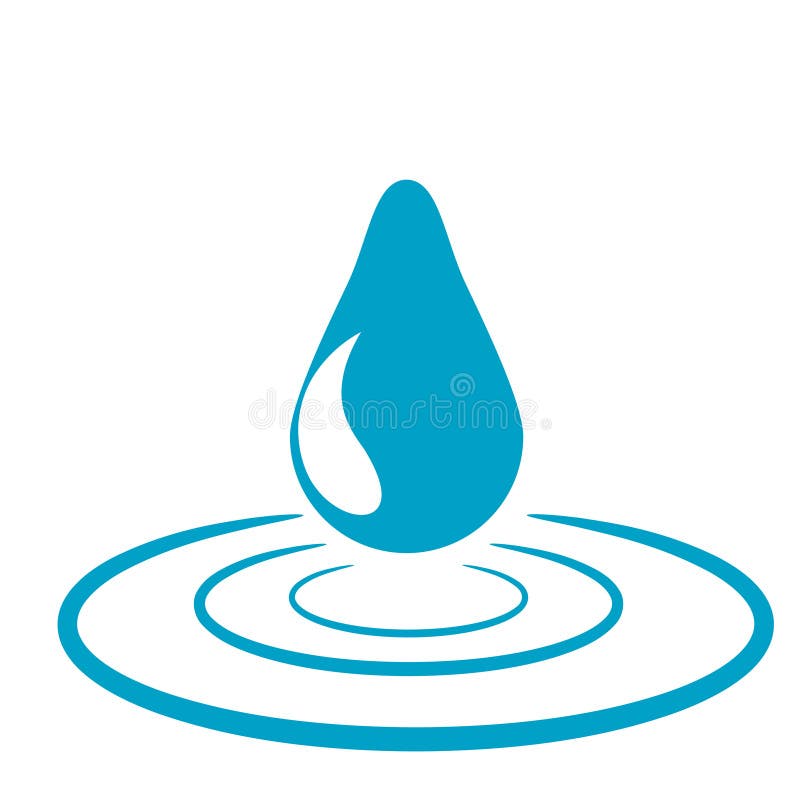 Symbolic Water Drop Design (vector) Stock Vector - Illustration of ...