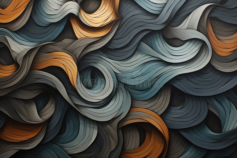 Symbolic Woven Patterns on an Abstract Surface Stock Illustration ...