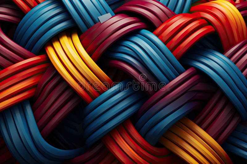 Symbolic Woven Patterns on an Abstract Surface Stock Illustration ...