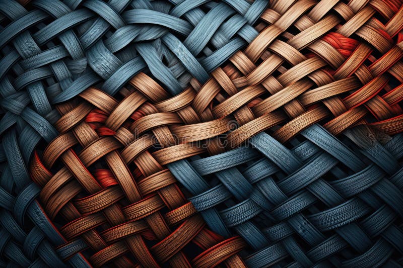 Symbolic Woven Patterns on an Abstract Surface Stock Illustration ...