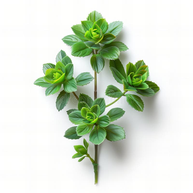 Symbolism Art Style , Tiny Plant, Hyper Realistic , Isolated on White ...