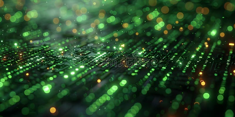 Symbolism of Technology and Cyber Security: Green Code on Black Screen ...