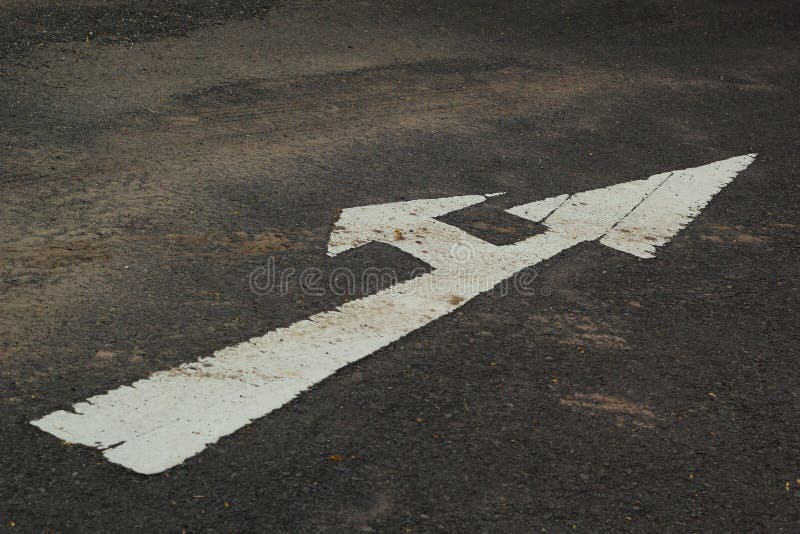 Symbolize the Arrows on the Street. Stock Photo - Image of guidance ...