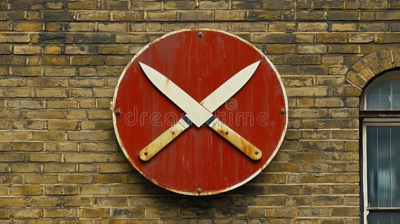 Symbolizing the Dangers of Disassembling or Installing Work Knives ...