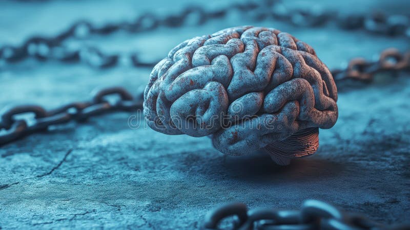 Symbolizing Fixed Mindset and Mental Resistance through a Brain Image ...