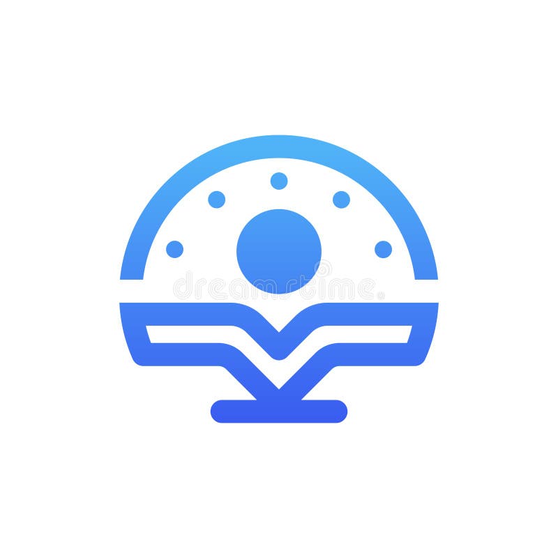 Modern Learning Logo Featuring a Stylized Book and Sphere Stock ...