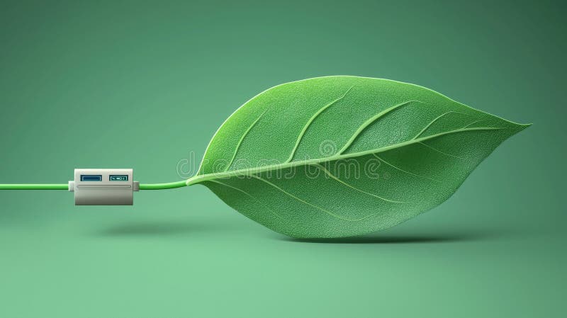 Symbolizing Renewable Energy, Clean Energy, and Eco-friendly Charging ...