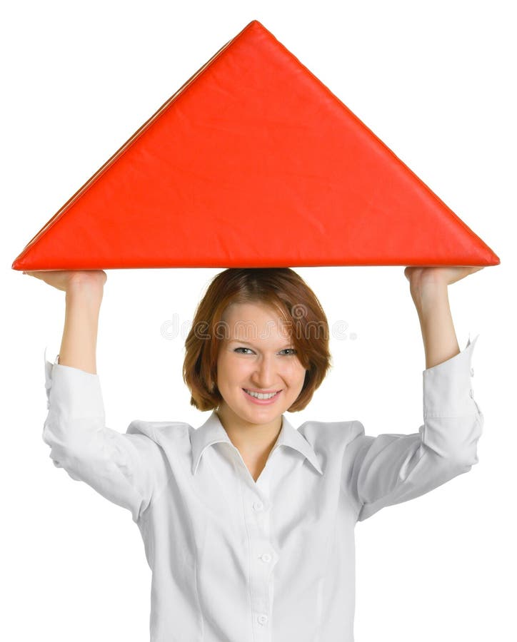Symbolizing the Roof Over Her Head Stock Image - Image of shelter ...