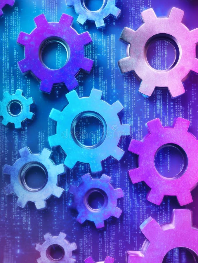 Innovation Process Template with Six Steps - Blue Version Stock Vector ...