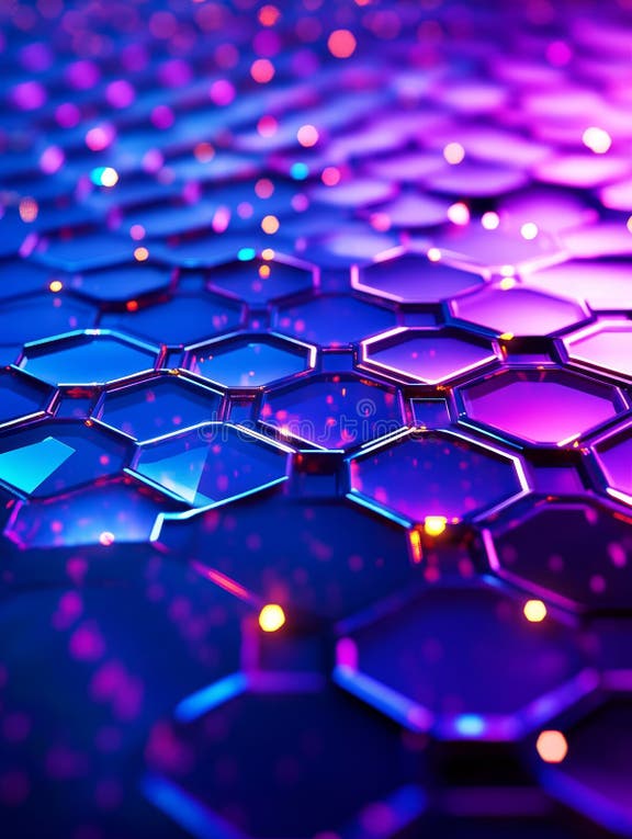 Abstract Hexagonal Pattern Deep Dive Symbolizing Technology Connection Structure Innovation and ...