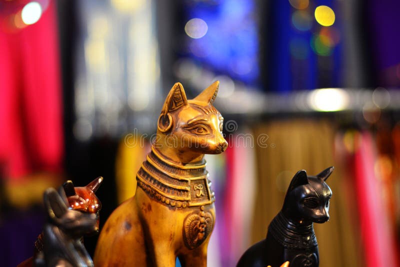 The Cats that Accompanied the Deceased To the Pyramids Stock Image ...