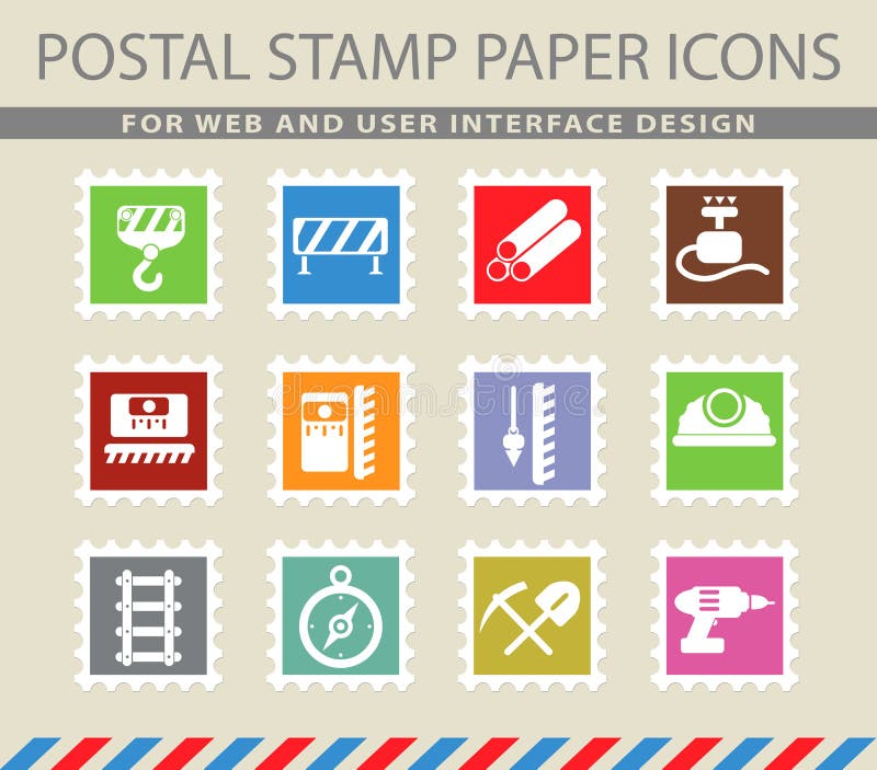 Symbols of Building Equipment Stock Illustration - Illustration of ...