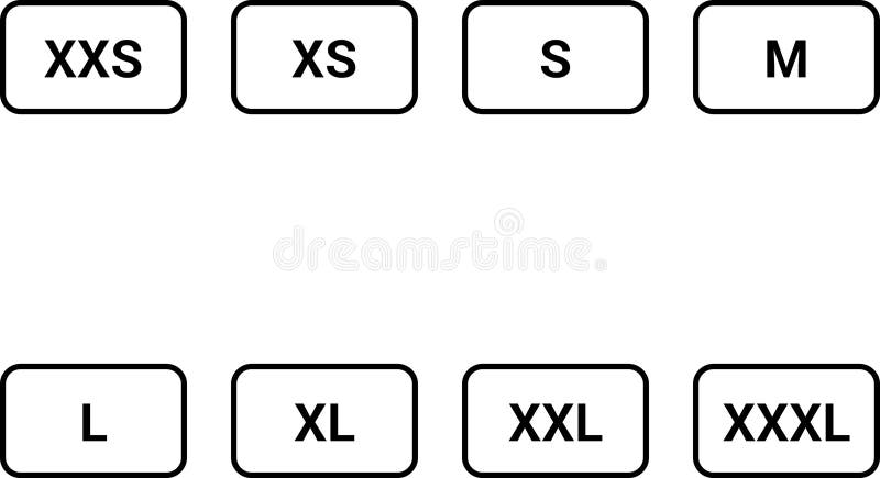 Symbols of Clothing Size Icon Stock Vector - Illustration of clothing ...