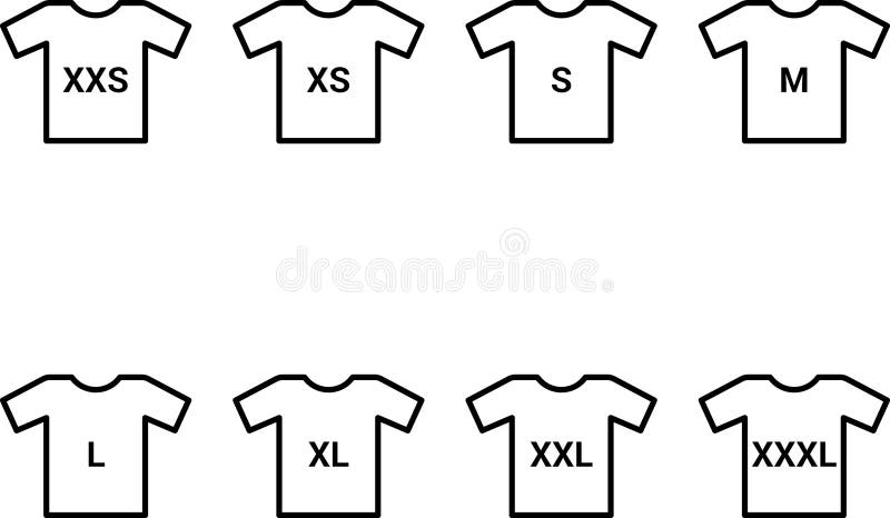 Symbols of Clothing Size Icon Stock Vector - Illustration of high ...