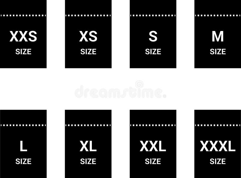 Symbols of Clothing Size Icon Stock Vector - Illustration of info ...
