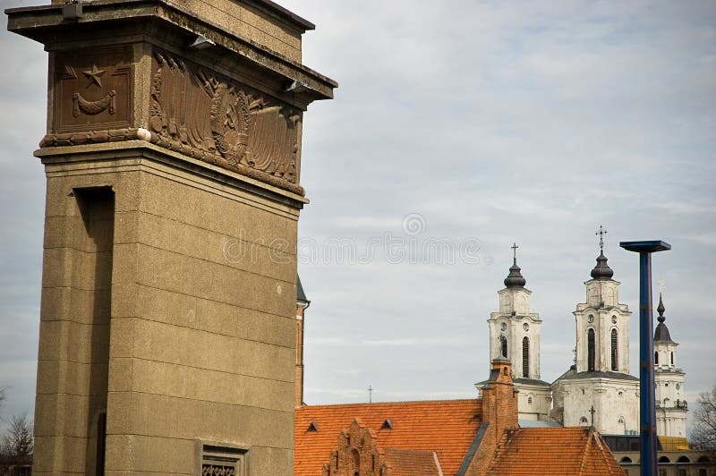 Symbols of Communism on Aleksoto Bridge Stock Image - Image of ...