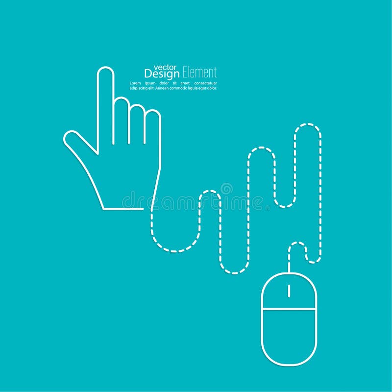 Symbols of computer mouse stock vector. Illustration of arrow - 53377379