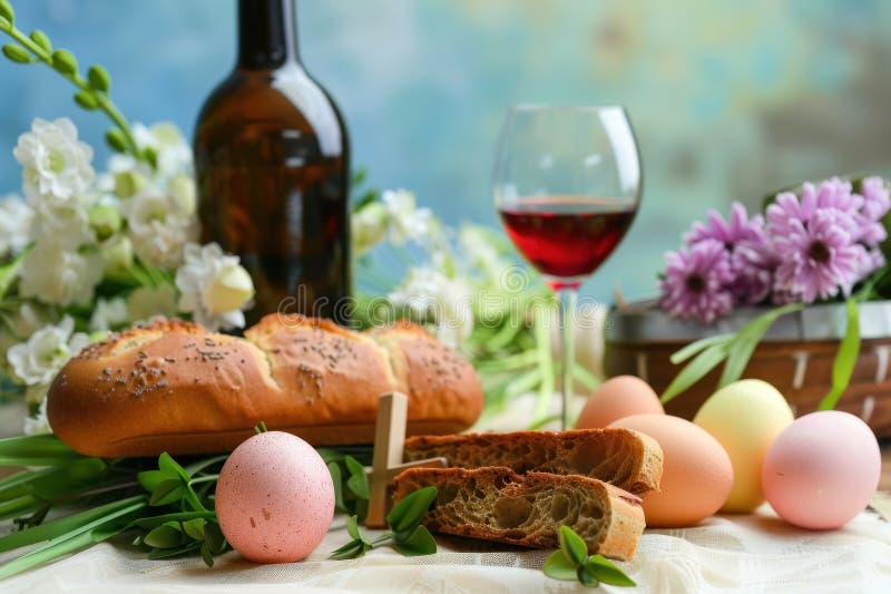 Symbols of Easter: Cross, Bread, Eggs and Wine in the Abode of Grace ...