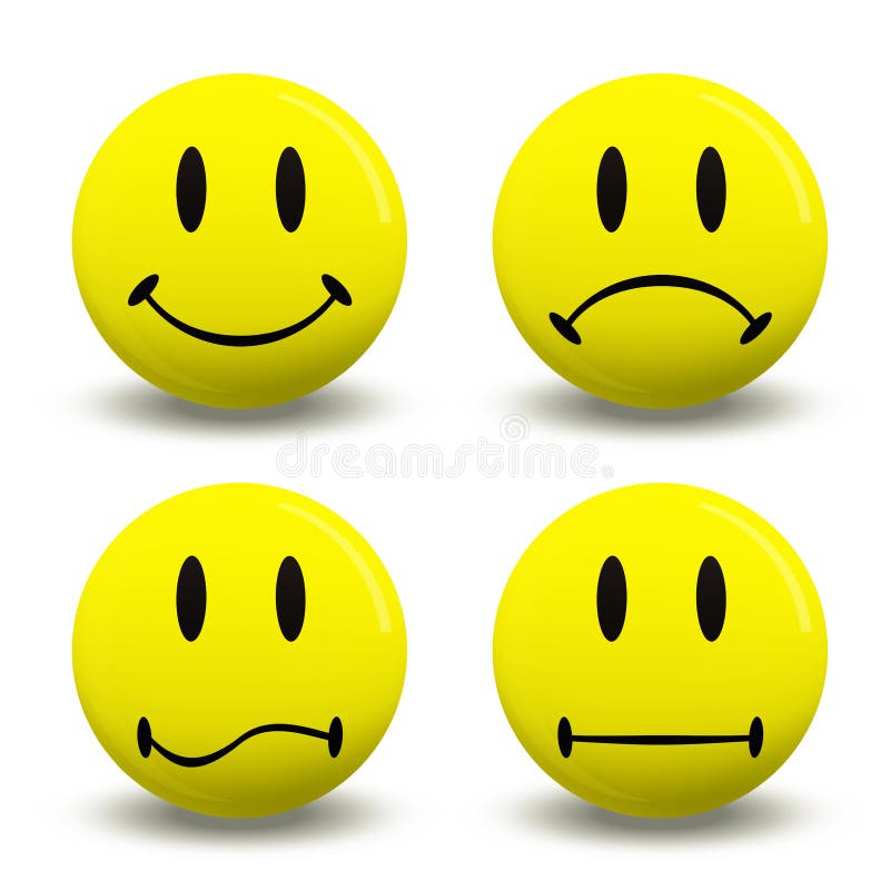 Symbols emotions stock illustration. Illustration of sign - 13864563