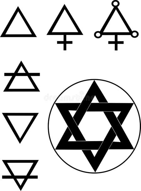 Symbols of an Epoch Phlogiston Stock Vector - Illustration of icon ...