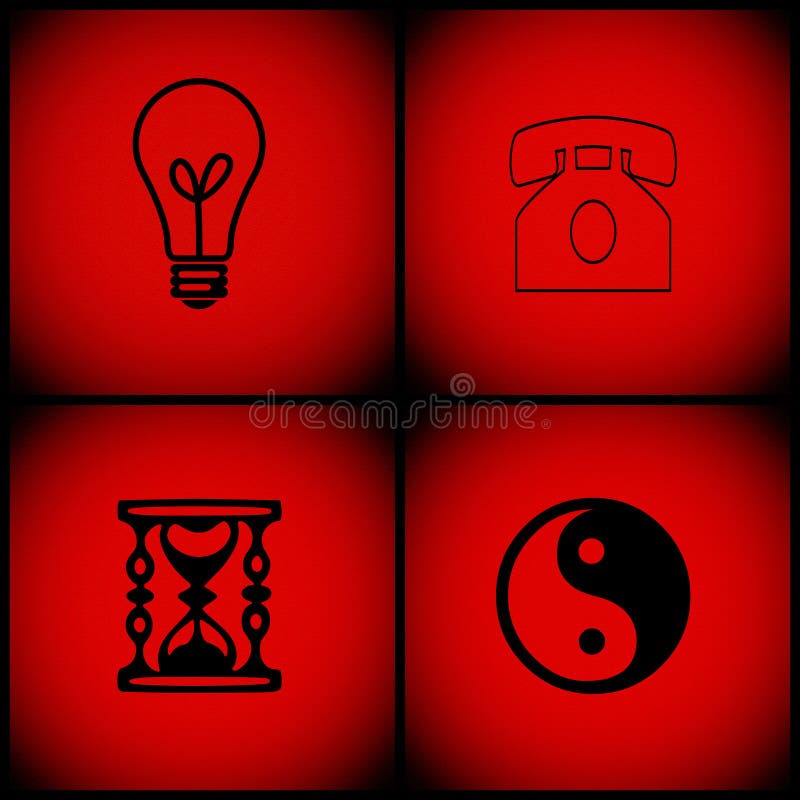 Symbols stock illustration. Illustration of telephone - 60218623